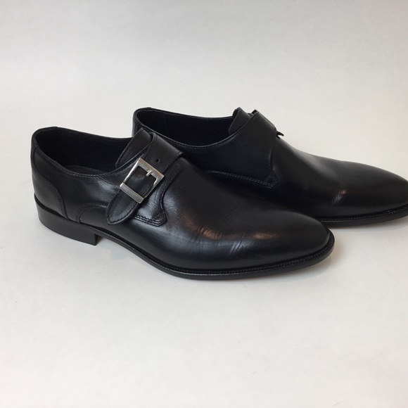 Harry & Rosen | Shoes | Mens Black Dress Shoes 4 Monk Strap Like New ...